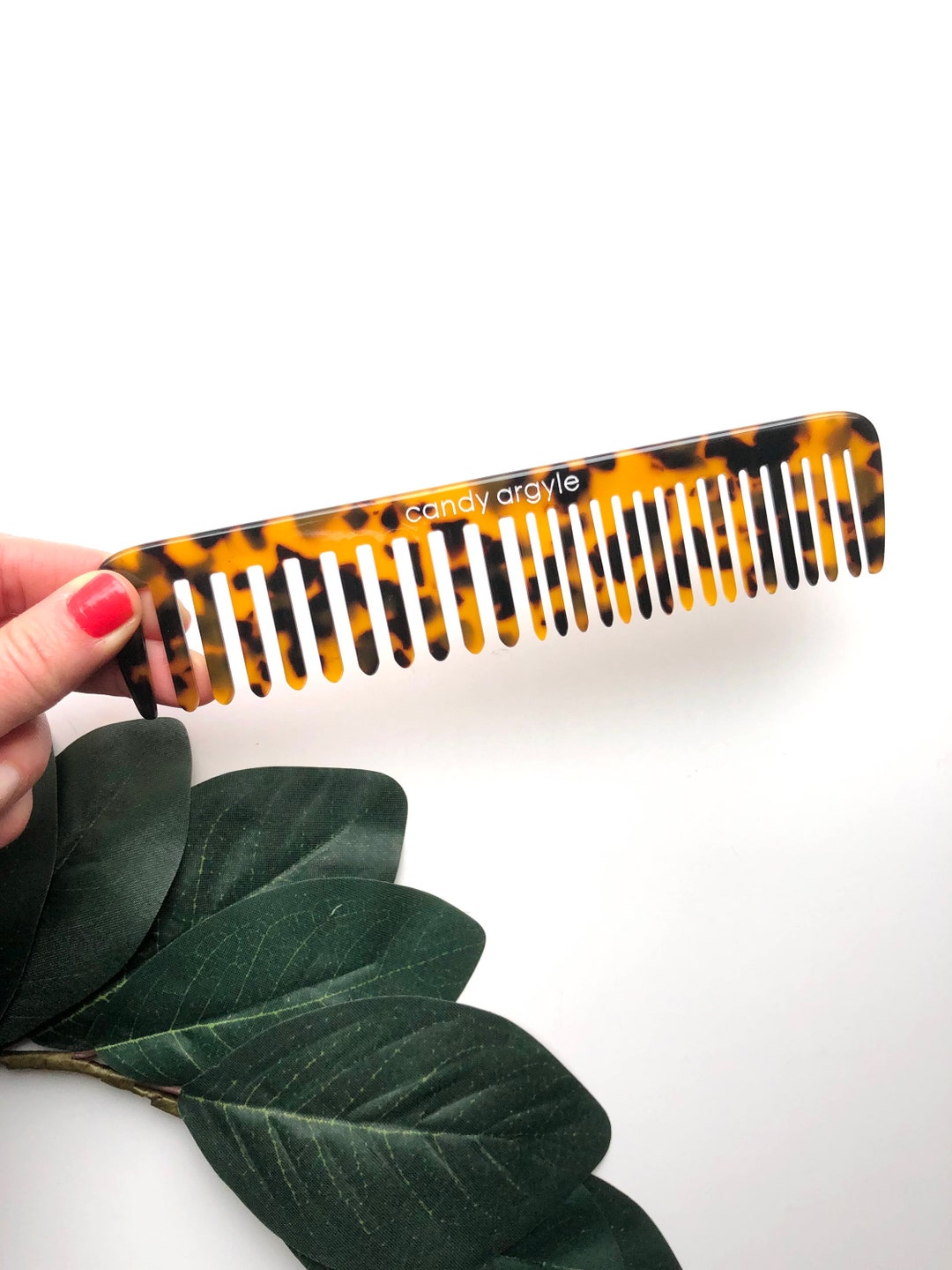 Tortoise Shell Comb - Hair Comb - Wide Tooth Comb - Mens Comb - Women ...