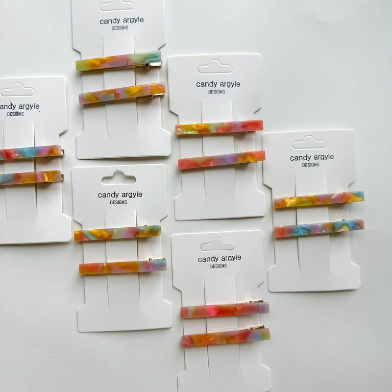 Acrylic Hair Clips - Etsy