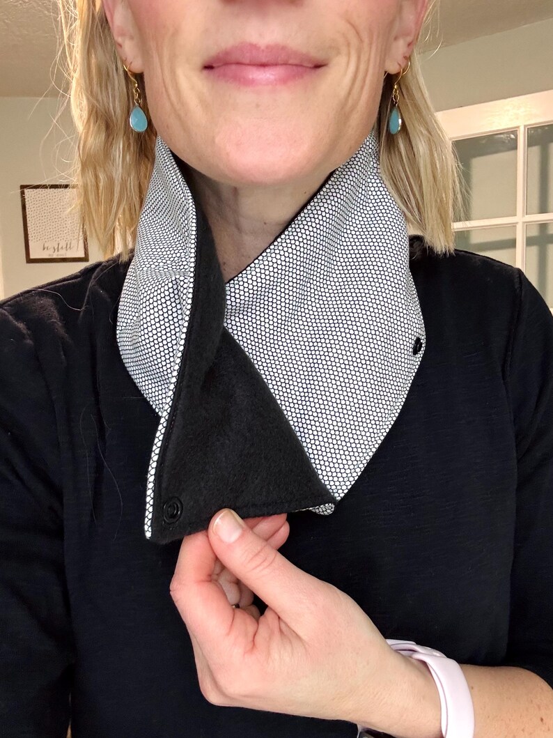 Neck Scarf - Fleece Scarf - Neck Wrap - Neck Cozy - Short Neck Scarf ...