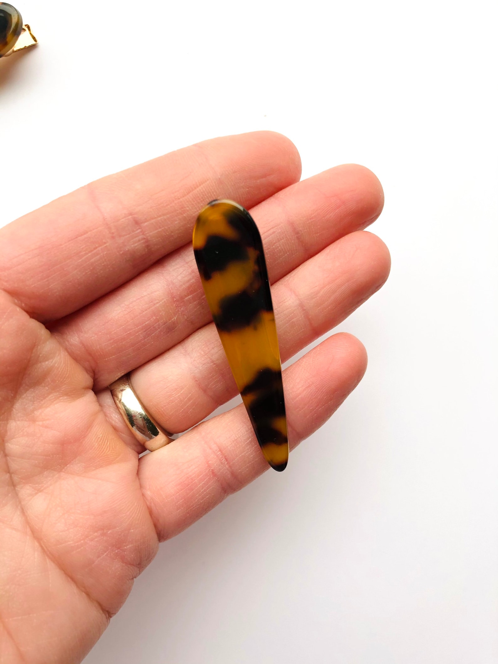 Hair clips tortoise shell clips brown black hair clip | Etsy