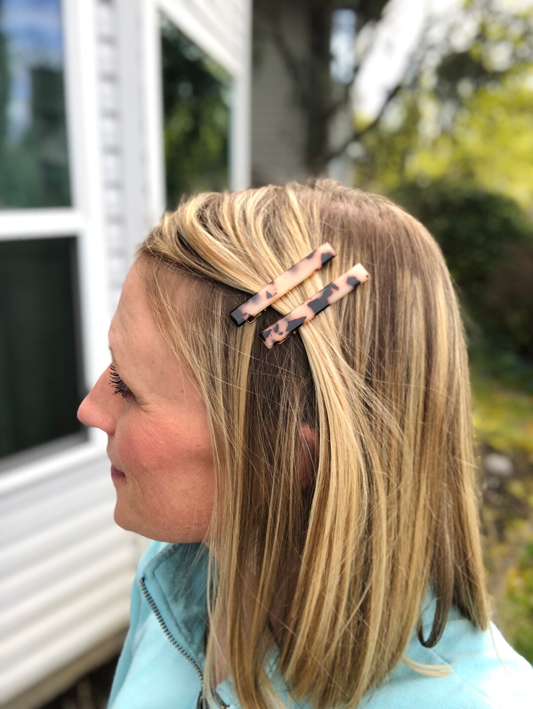 Tortoise Shell Barrette Set – Golden Brown Hair Clips, Approx 2.25" - Etsy