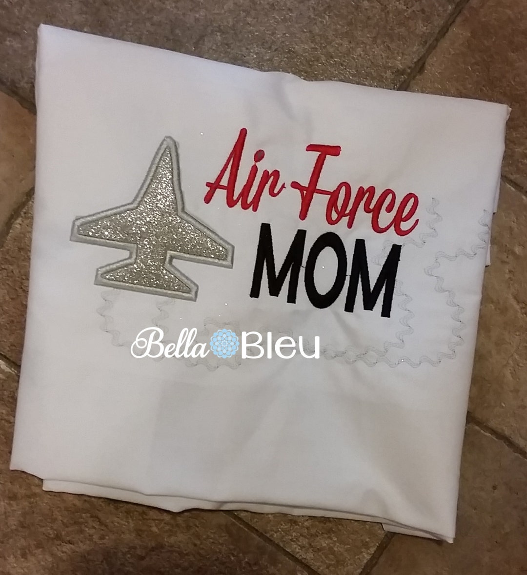 Custom Embroidered Armed Forces Air Force Mom Tee Shirt Sml to - Etsy