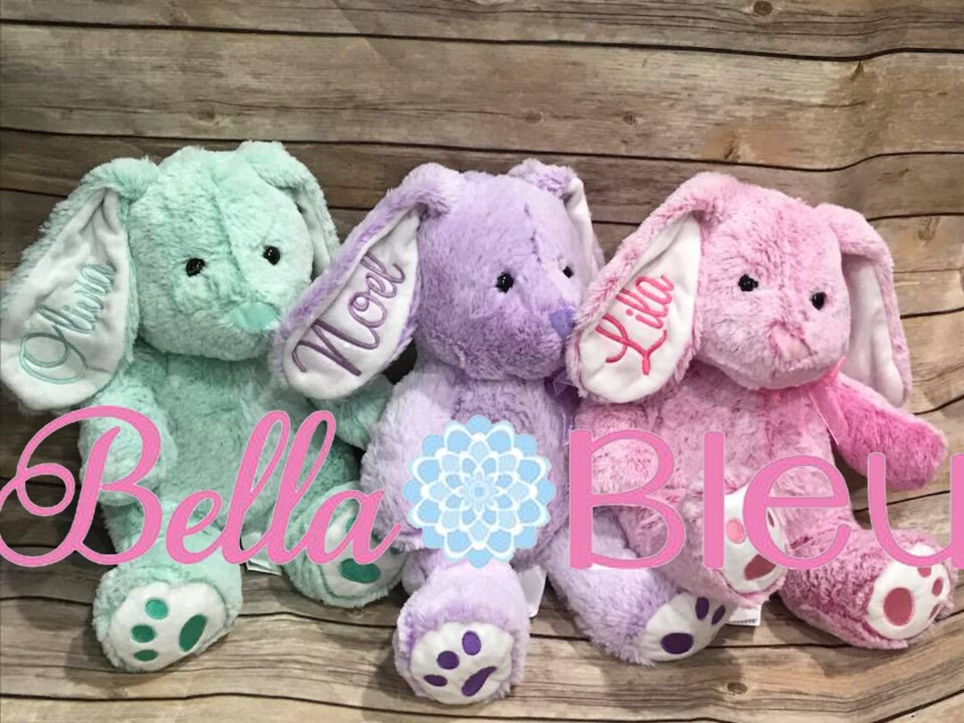 Bunny Rabbit - Monogrammed Bunny - Personalized Easter Bunny - Baby ...
