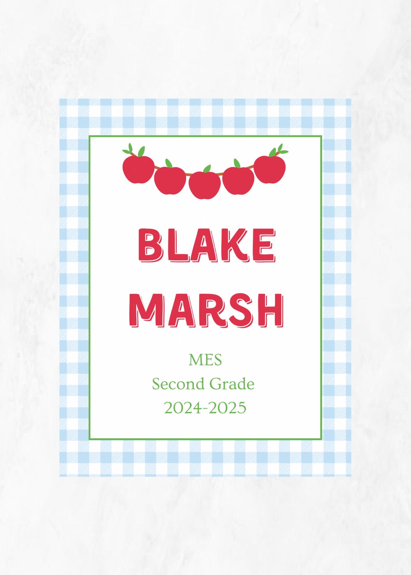 Binder Printable | School Printable | Children’s Binder | Personalized ...