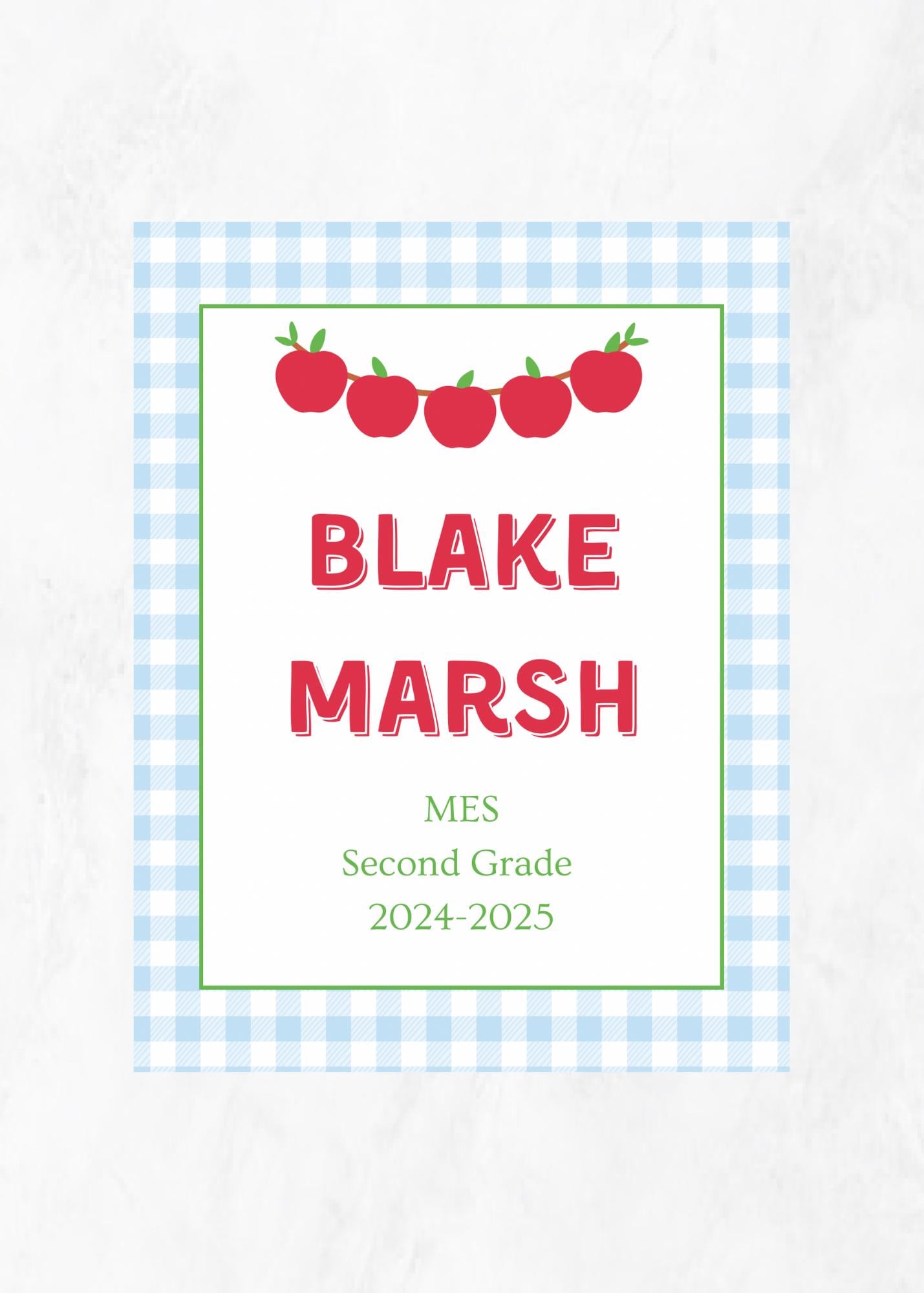 Binder Printable | School Printable | Children’s Binder | Personalized ...