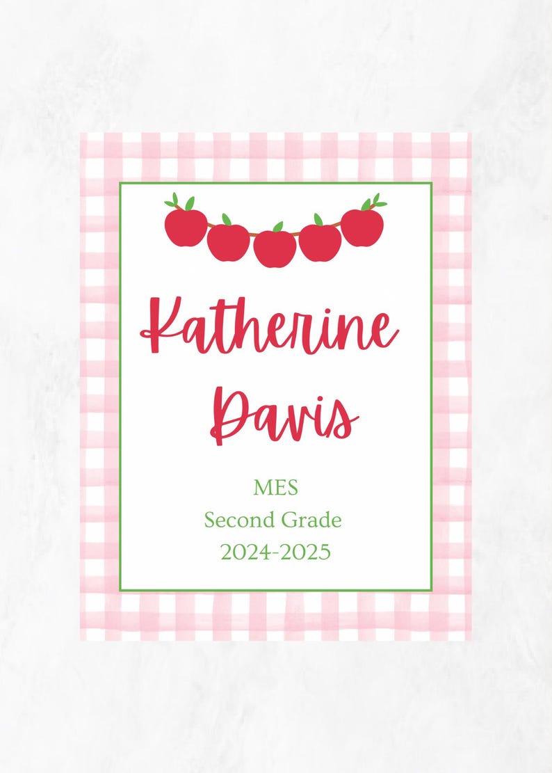 Binder Printable | School Printable | Children’s Binder | Personalized ...