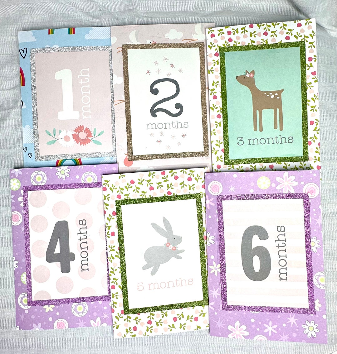 Baby's First Year Card Collection - Etsy