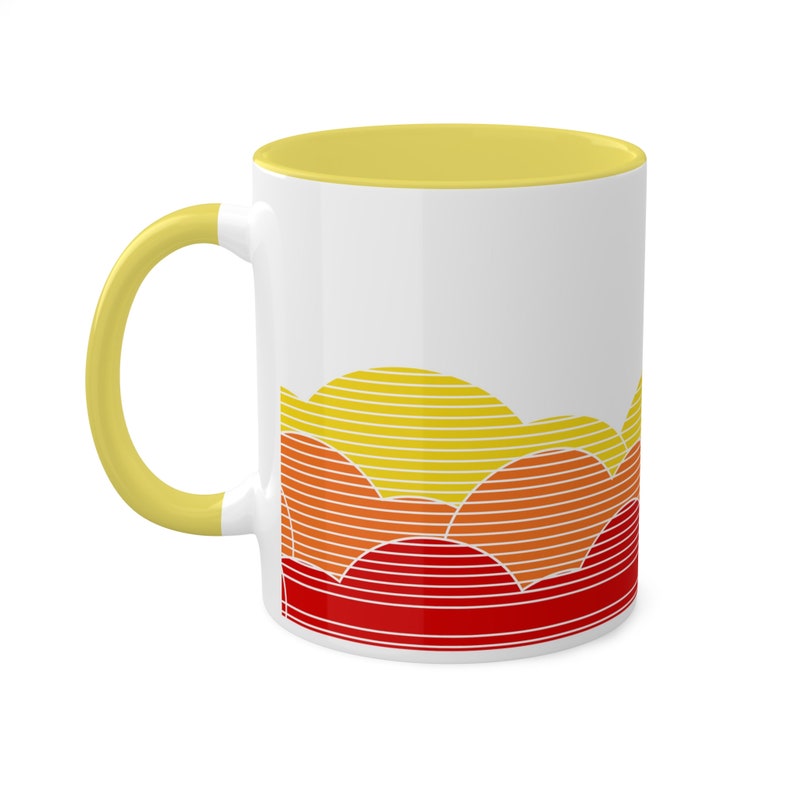 90s Sunset Mug - Colorful Accent, 11oz - Etsy