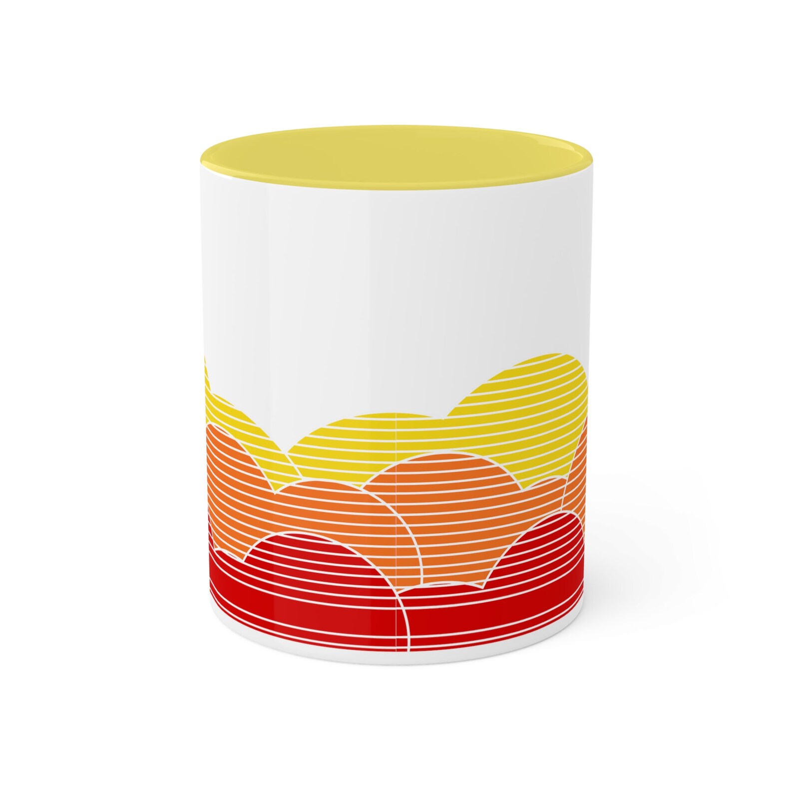 90s Sunset Mug - Colorful Accent, 11oz - Etsy