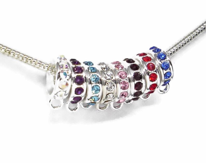 Leaping Irish Dancer Large Hole European Bead * Swarovski Crystal ...