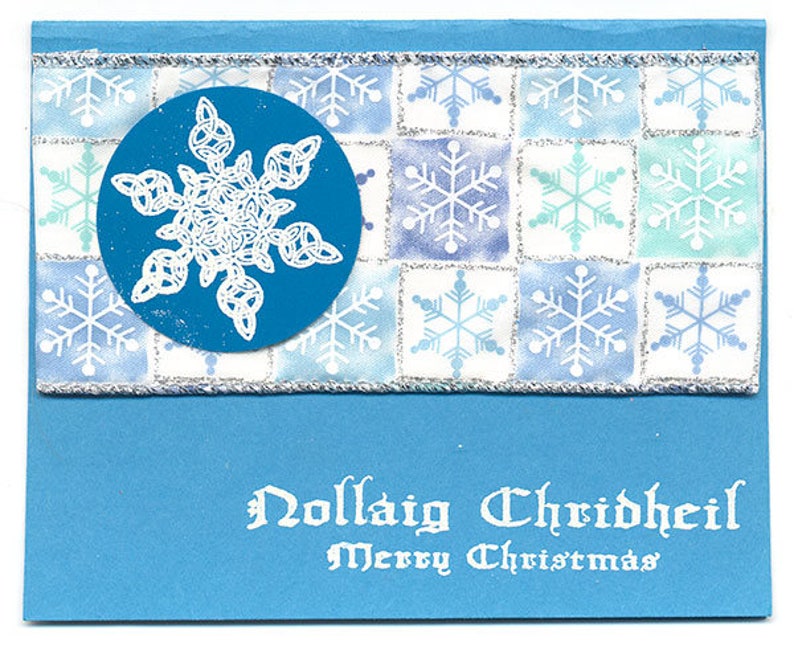 Nollaig Chridheil Merry Christmas Rubber Stamp English | Etsy