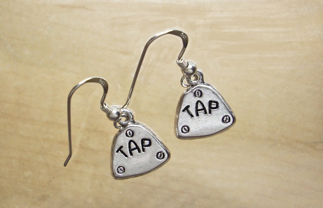 Tiny Taps Dangle Earrings With Sterling Silver Earwires or Leverbacks ...