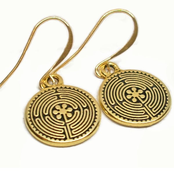 Labyrinth Earrings - Etsy