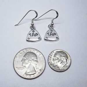 Tiny Taps Dangle Earrings With Sterling Silver Earwires or Leverbacks ...