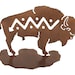 Bison Metal Art, Bison Statue, Buffalo Statue, Buffalo Metal Art ...