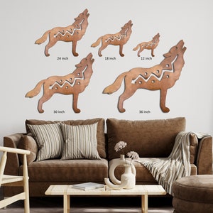 Wolf Element Metal Wall Art, Woodland Collection, Timber Wolf, Howling ...