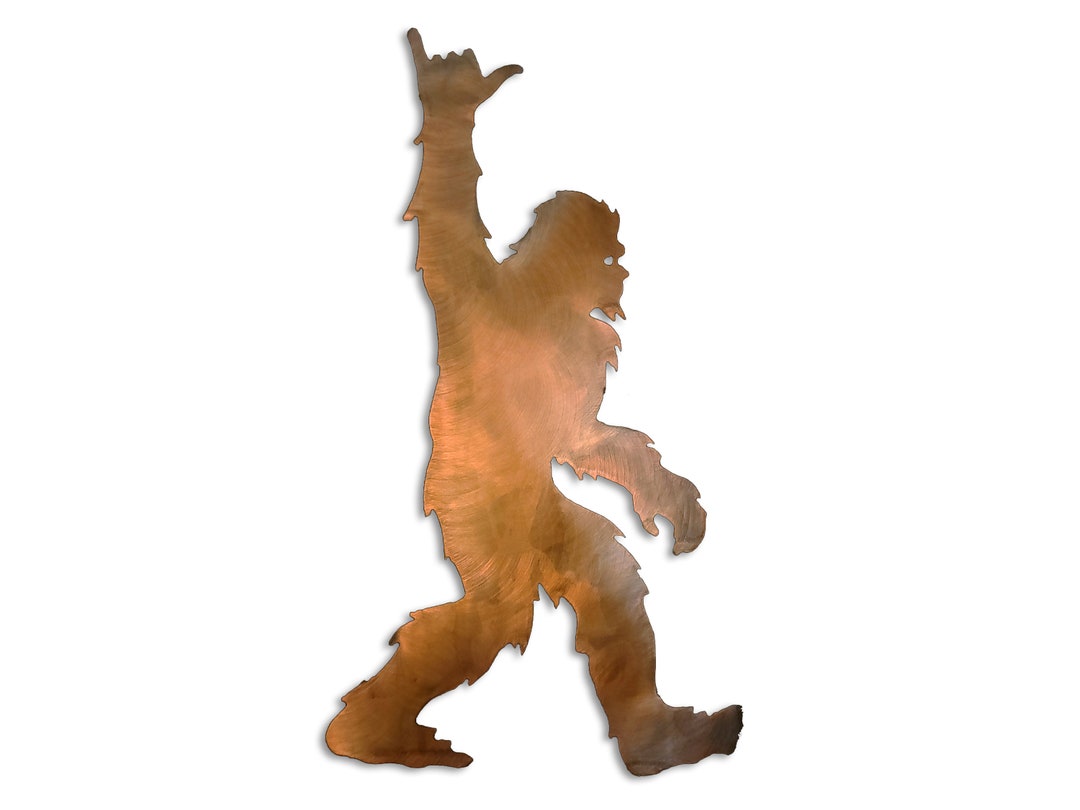 Bigfoot Shaka Sign Wall Art, Big Foot Element Collection, Steel ...