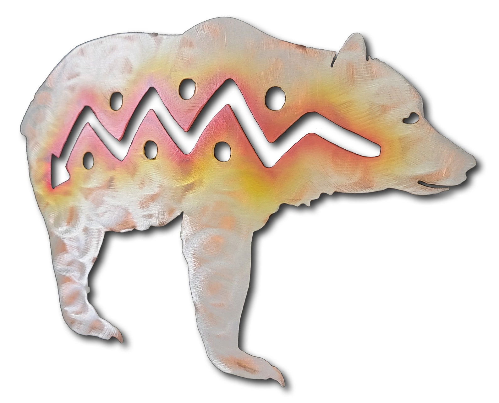 Bear Element Metal Wall Art Woodland Collection Black Bear - Etsy