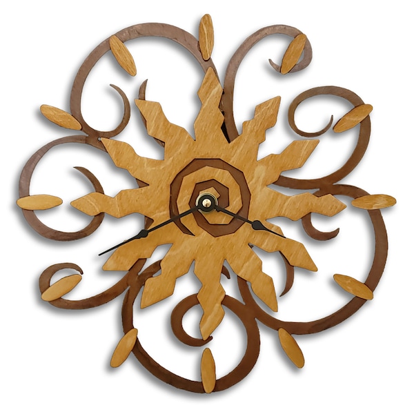 Gold Sun Clock - Etsy