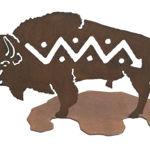 Bison Metal Art, Bison Statue, Buffalo Statue, Buffalo Metal Art ...