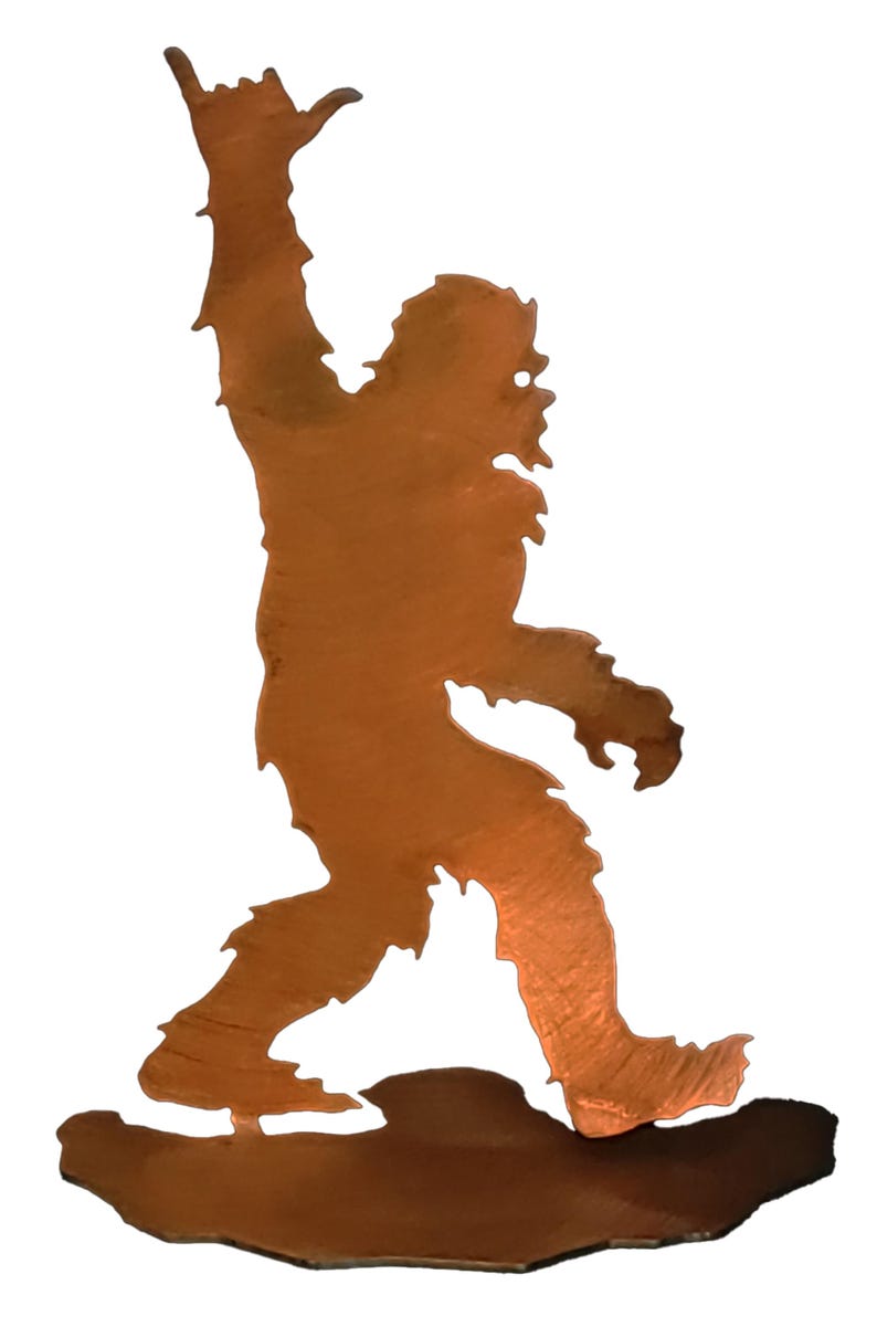 Bigfoot Shaka Sign Statue, Bigfoot Hang Loose Sign Figurine, Sasquatch ...