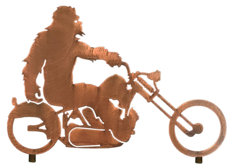 Bigfoot Chopper Statue Metal Yard Art, Crooks Designs, Handmade in ...