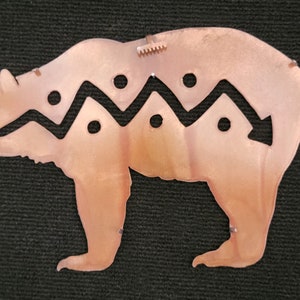 Bear Element Metal Wall Art, Woodland Collection, Black Bear, Brown ...