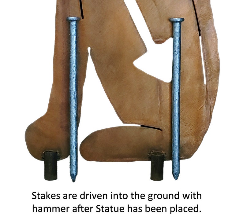 Bigfoot on Bike Statue Shaka Sign Sasquatch Metal Yard Art, Yeti Garden ...