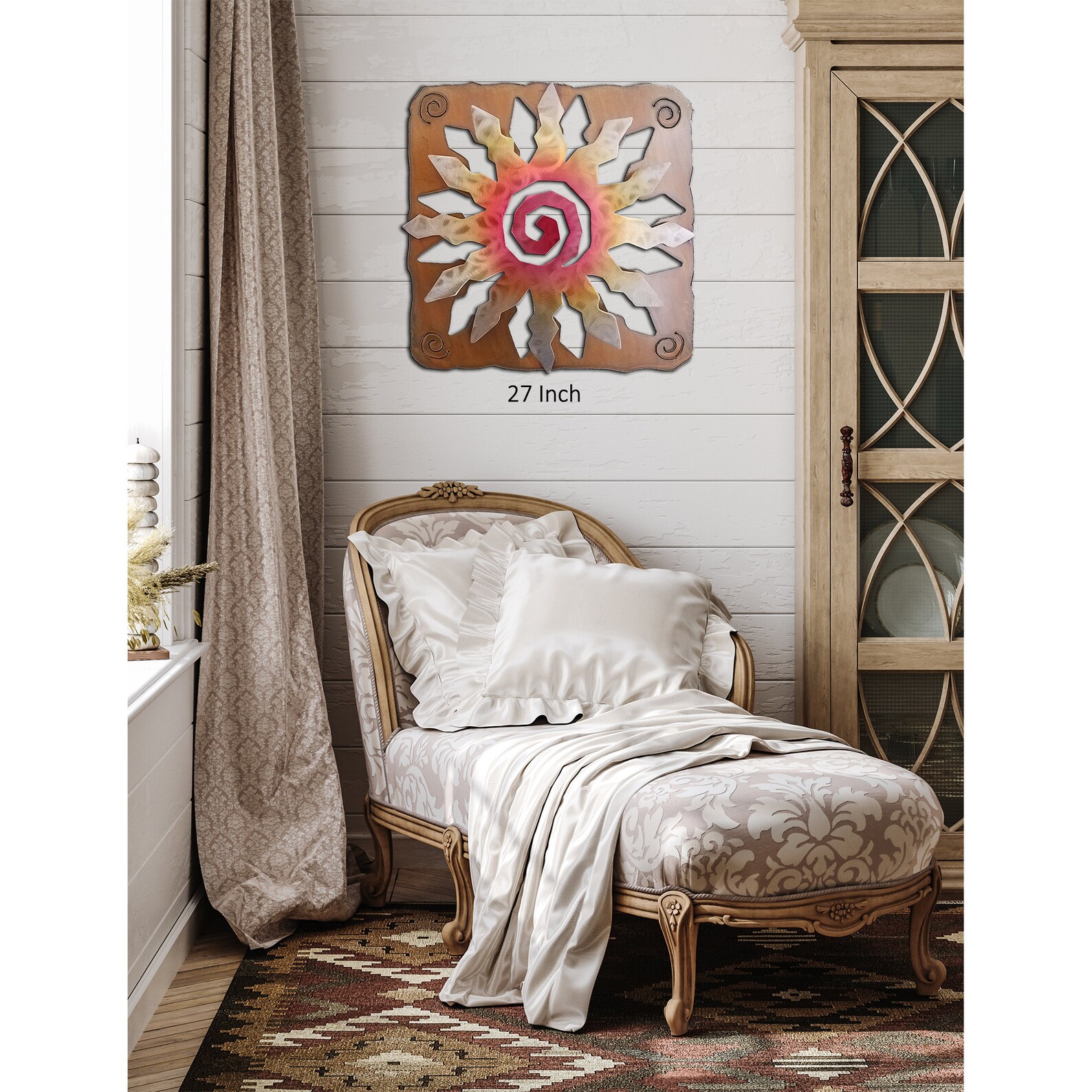 Sunburst 12 Pt Sun Southwest Cut Outs Sunset Swirl Finish - Etsy