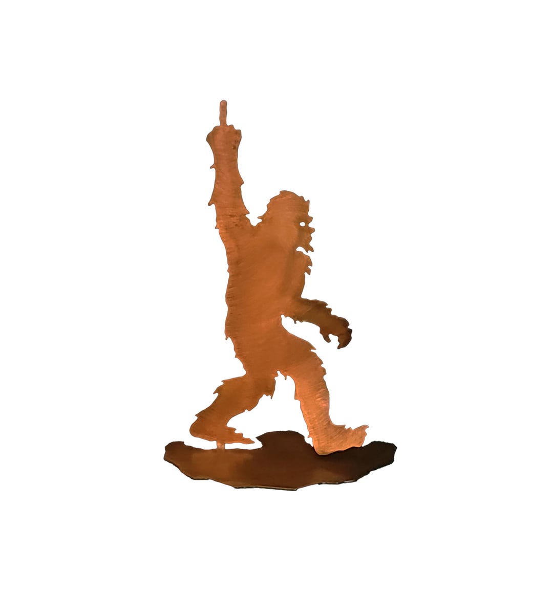 Bigfoot Flip off Sign Statue, Bigfoot Flip off Sign Figurine, Sasquatch ...