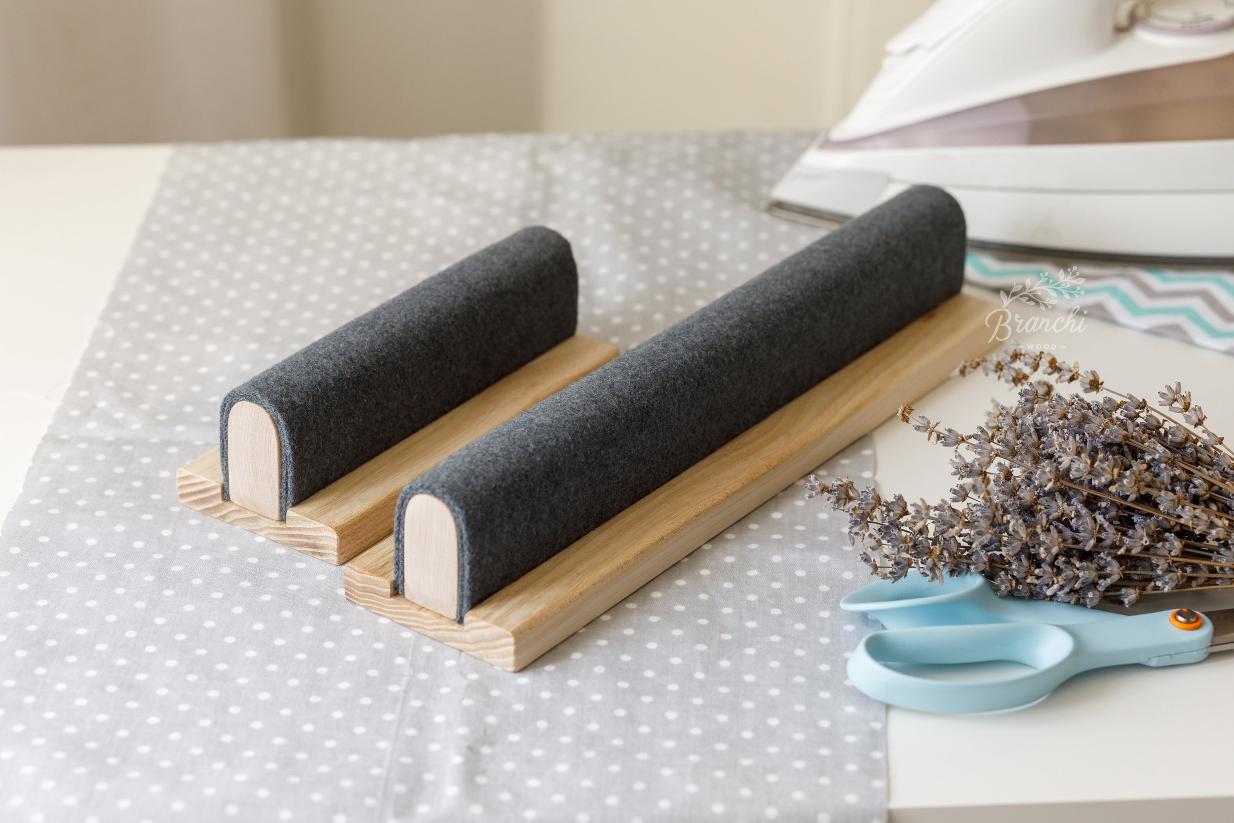 Wool Quilter's Clapper and Presser Bar for Seams, Choice of Two Lengths ...