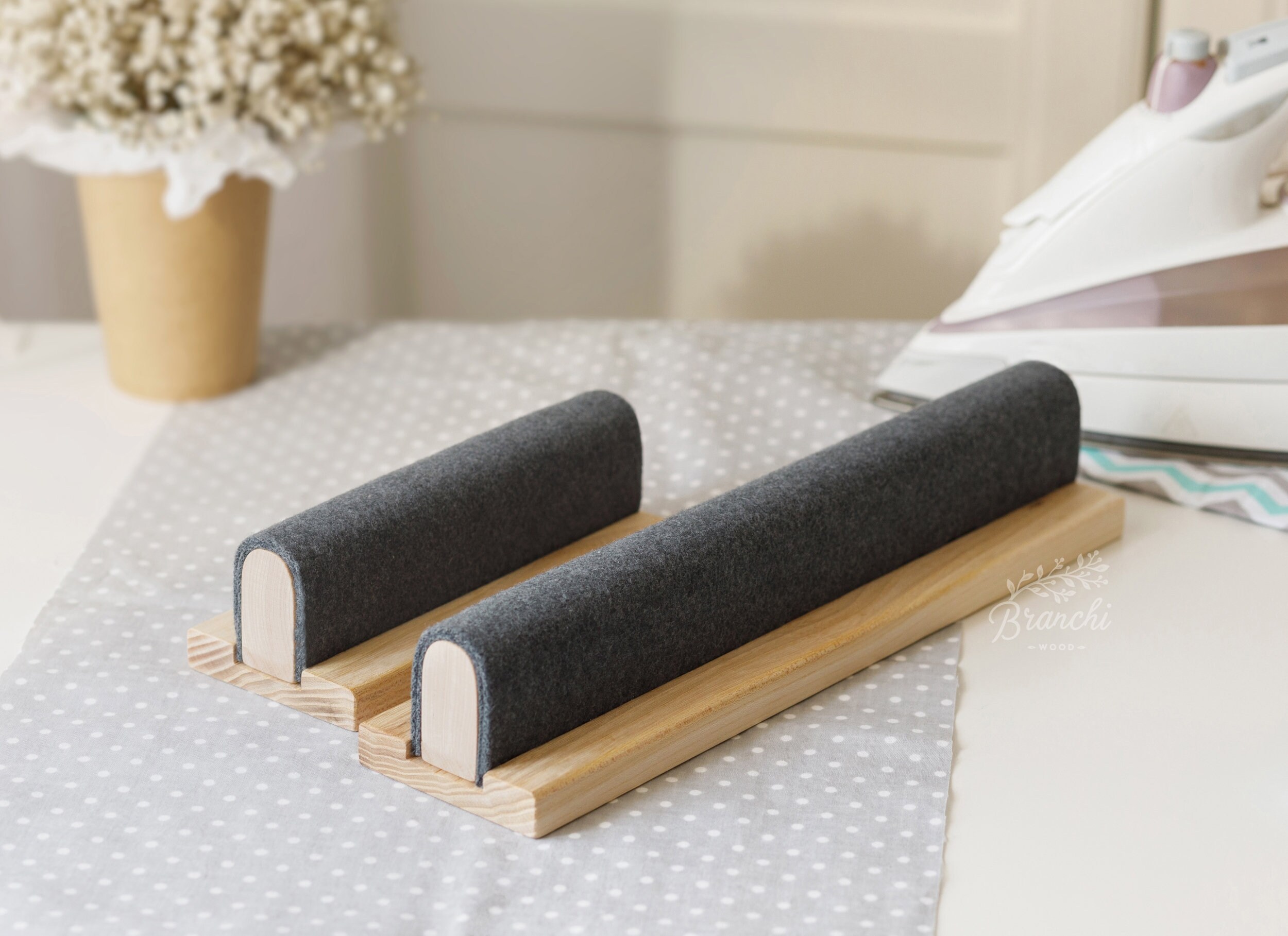 Wool Quilter's Clapper and Presser Bar for Seams, Choice of Two Lengths ...