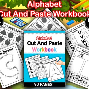 Alphabet Cut and Paste Workbook - Etsy