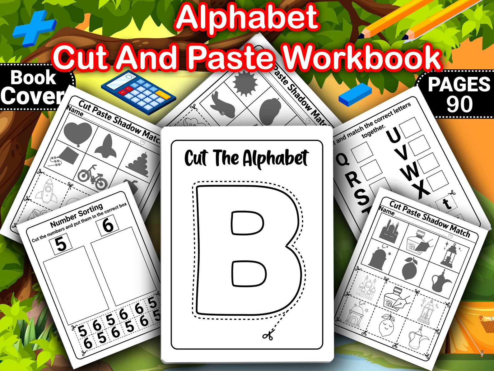 Alphabet Cut and Paste Workbook - Etsy