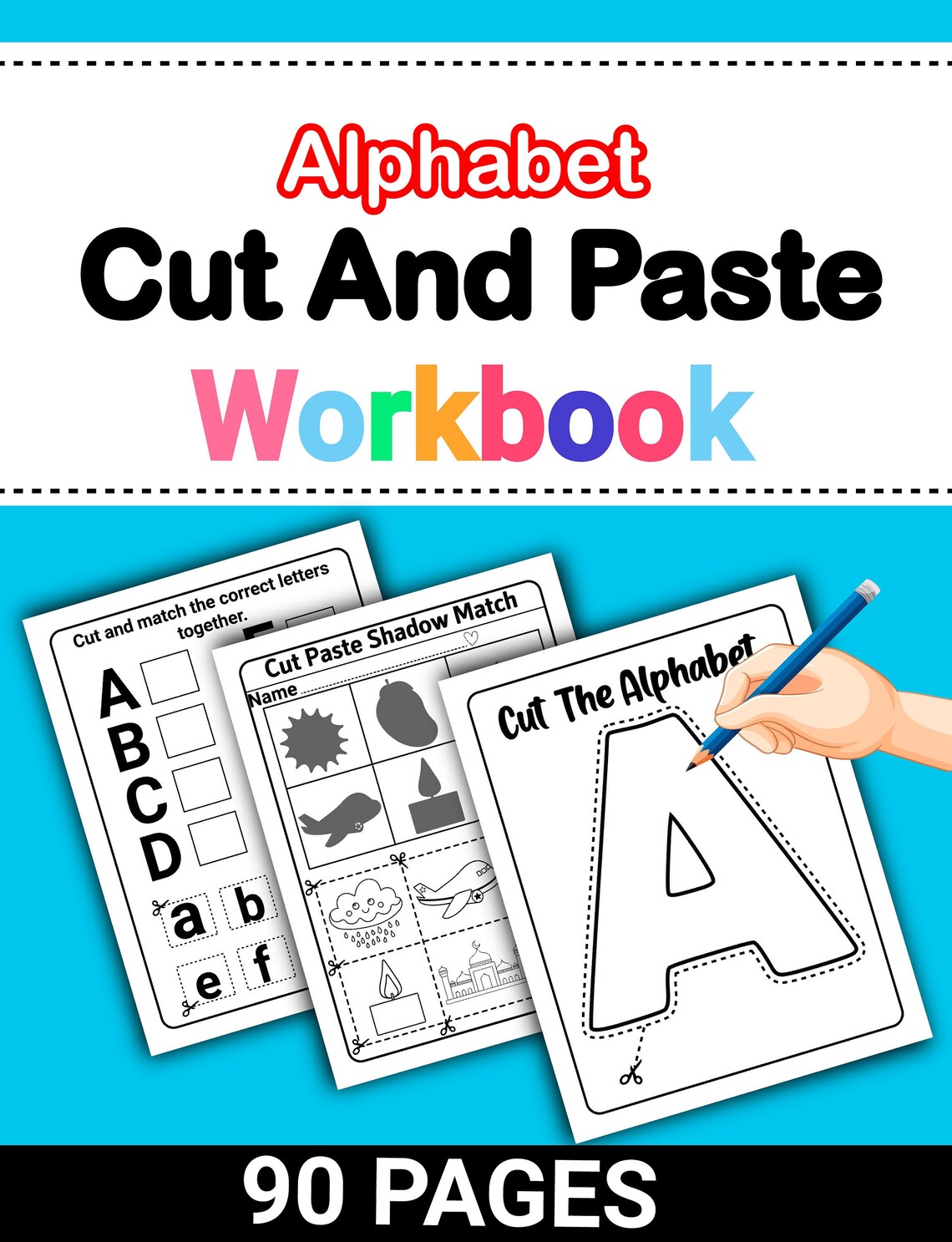 Alphabet Cut and Paste Workbook - Etsy
