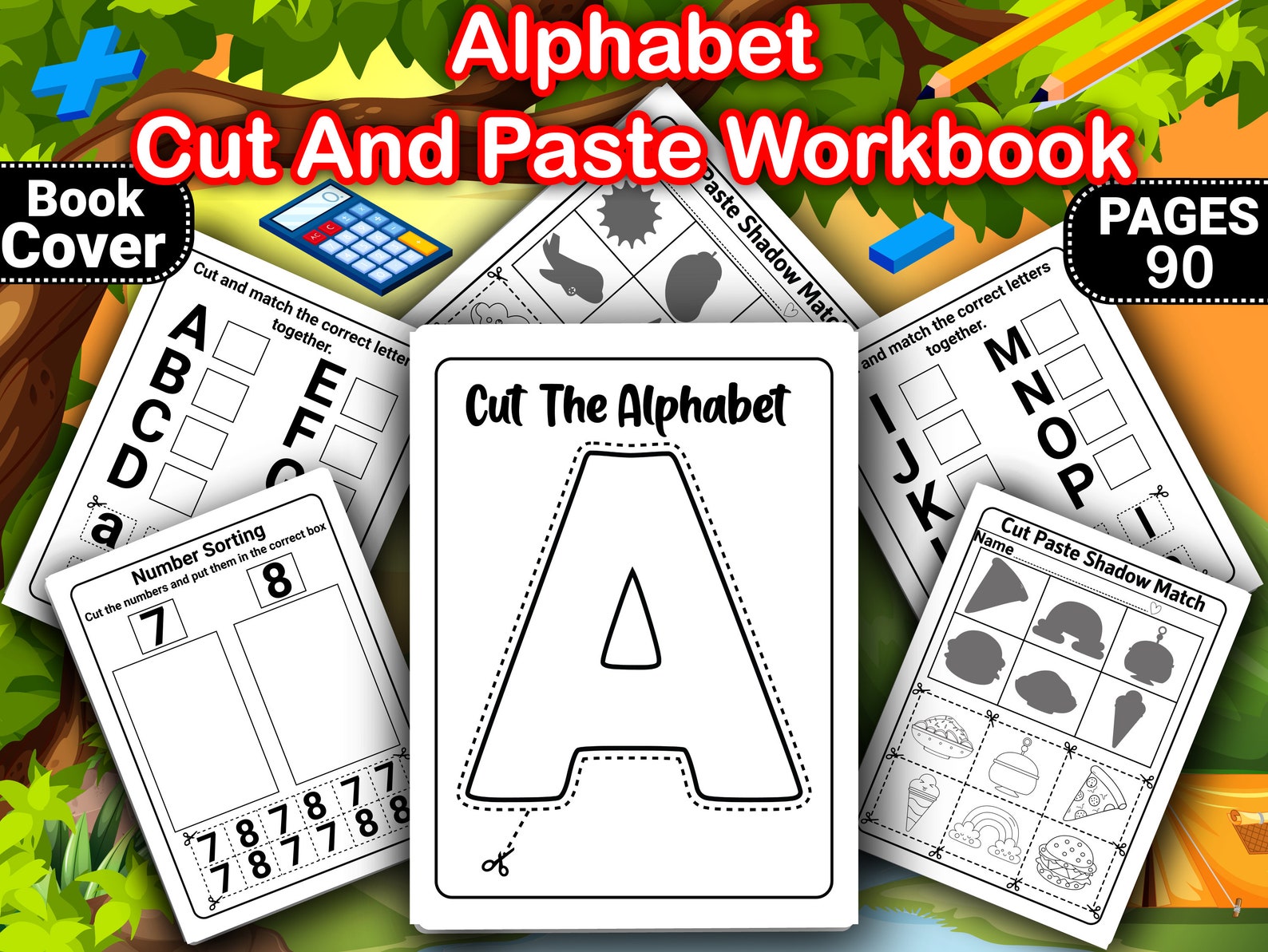 Alphabet Cut and Paste Workbook - Etsy