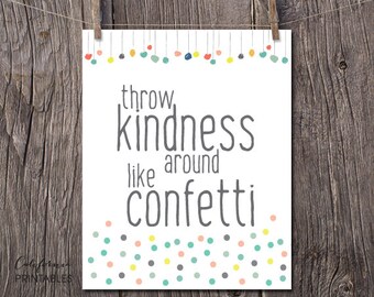 Kindness PRINTABLE ART Kindess Classroom Poster Spread | Etsy