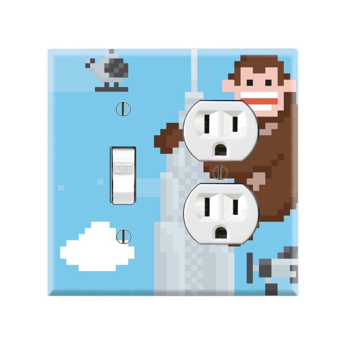 Classic Video Game Custom Wall Plate Gamer Room Light Switch - Etsy