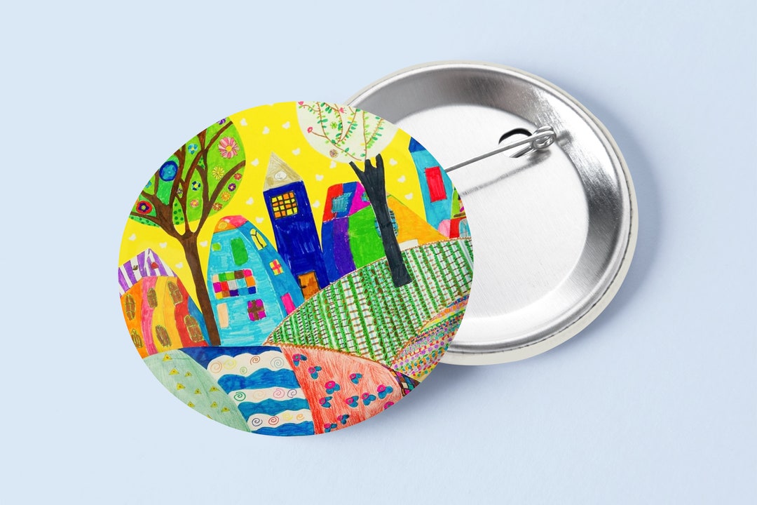 BUTTON YOUR ARTWORK Make Your Artwork Into a Button - Etsy