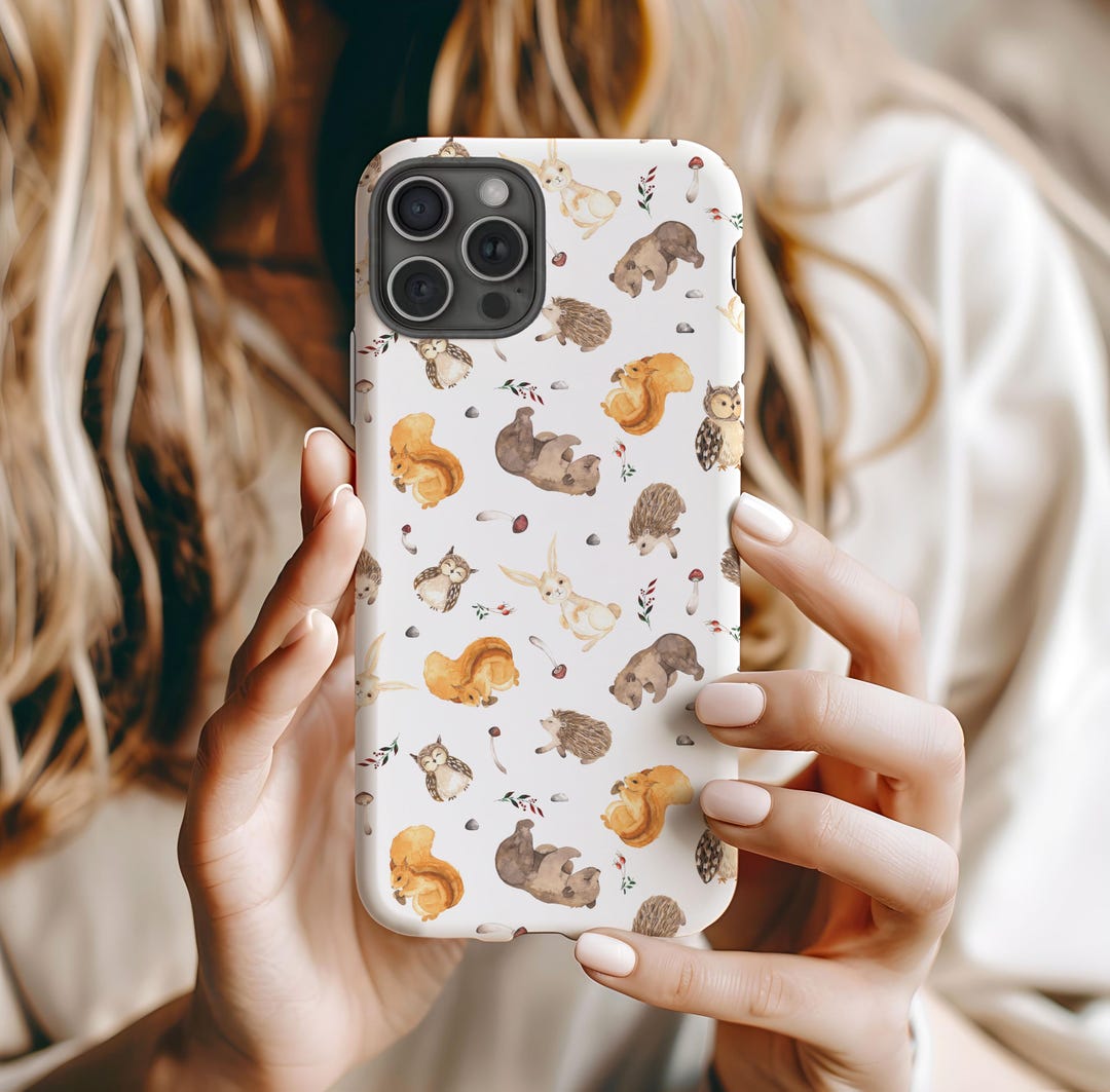 Woodland Animal Phone Case Forest Animal iPhone Case Cottagecore S23 ...