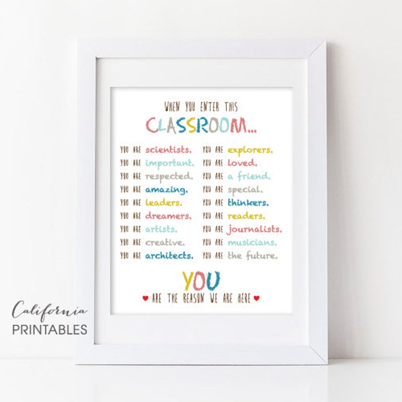 Classroom Printable - Etsy