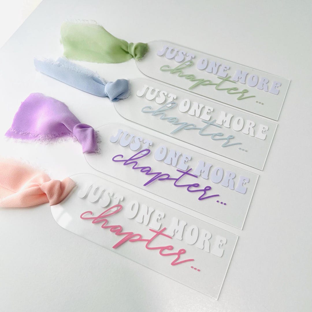 Just One More Chapter Bookmark - Etsy