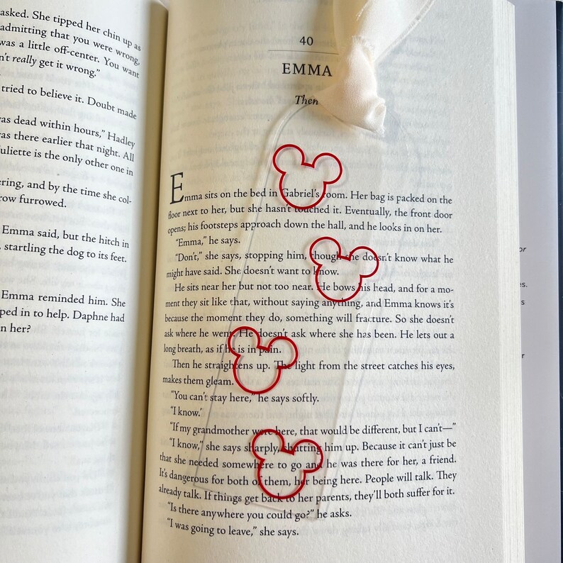 Mickey Bookmarks - Etsy