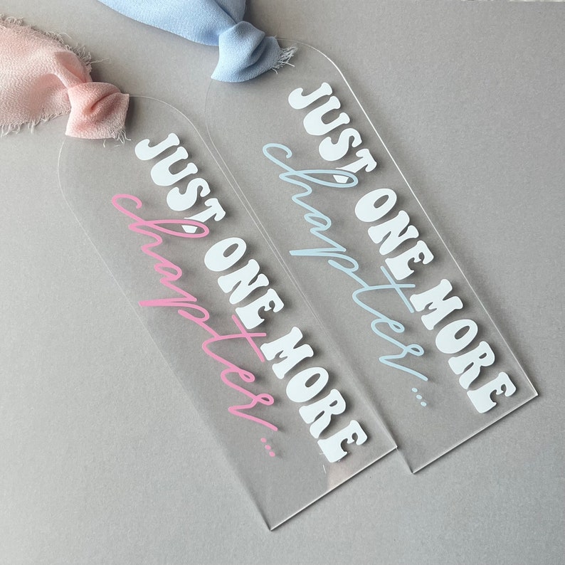 Just One More Chapter Bookmark - Etsy