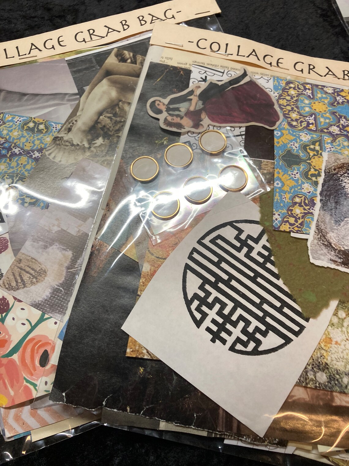 Collage Grab Bag - 100 Pieces Collage Ephemera Mixed Media, Art ...