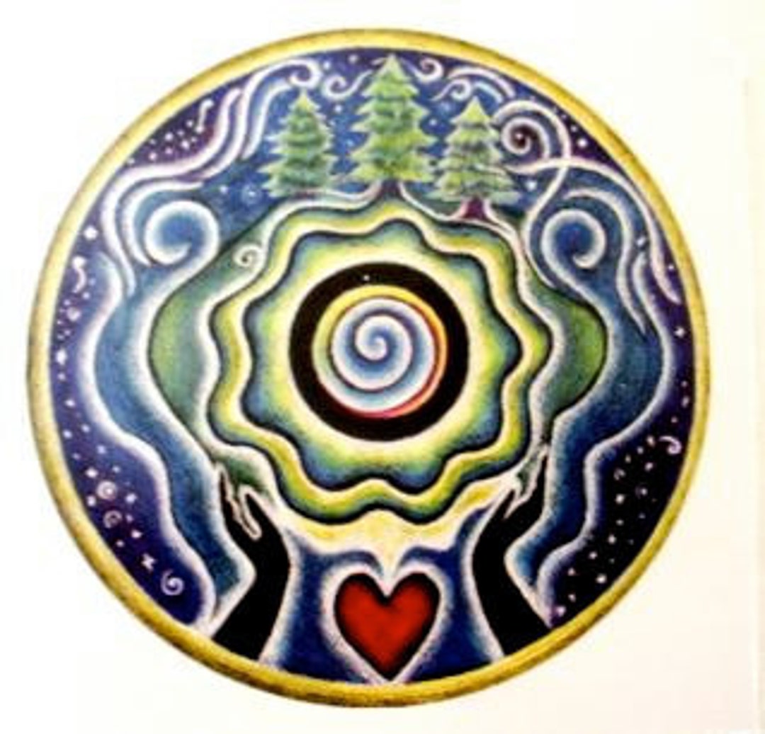 Earth Blessing Mandala Sticker- 3 Inch Visual Prayer for the Earth ...