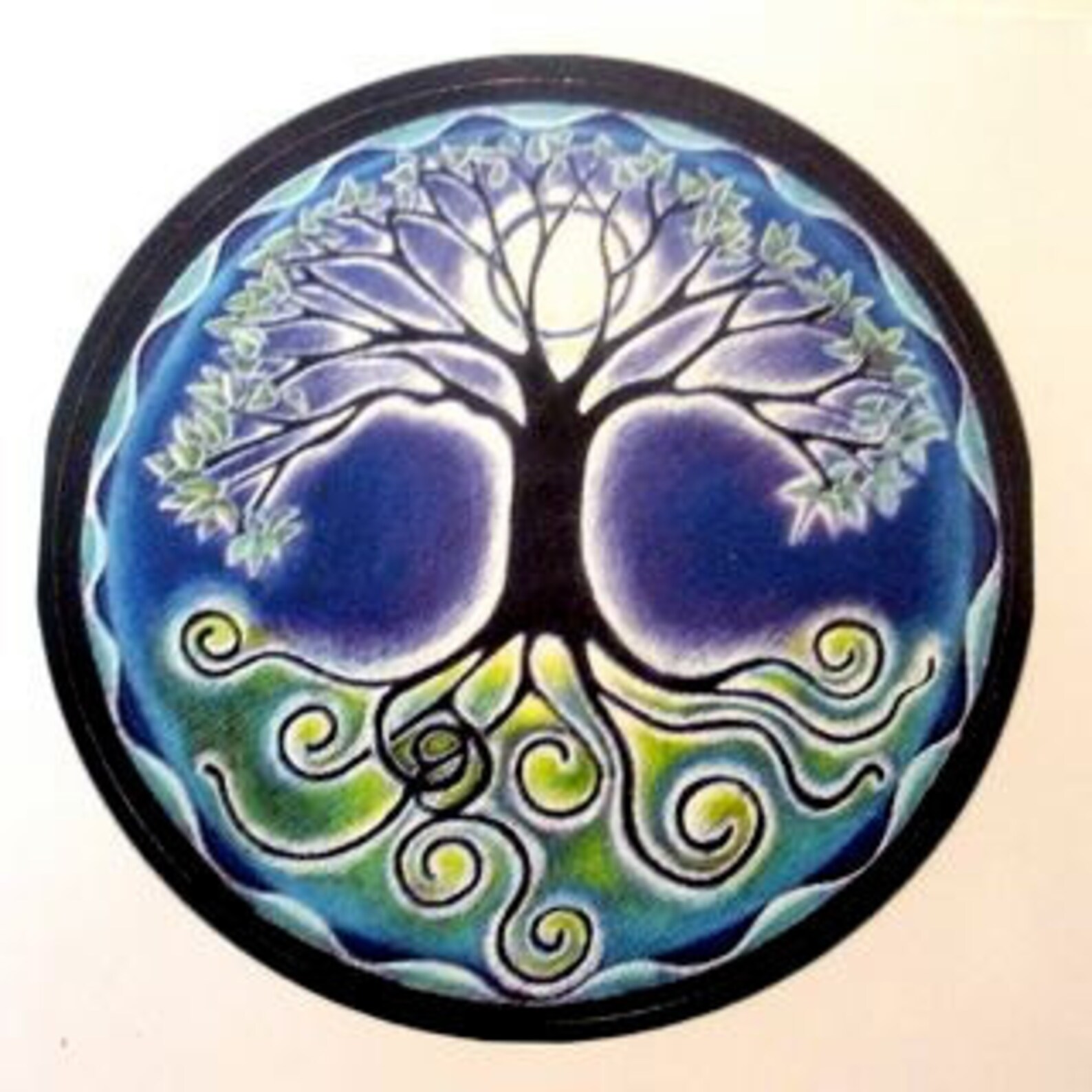 Mandala Sticker Full Moon Mandala Tree of Life 3 - Etsy