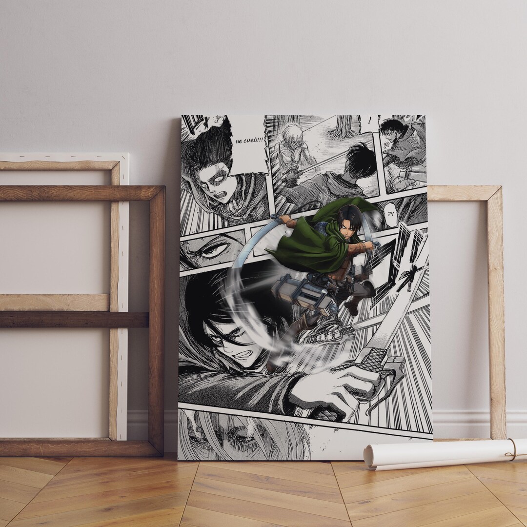 Attack on Titan Canvas, Levi Attack on Titan / Anime Poster, AOT Poster ...