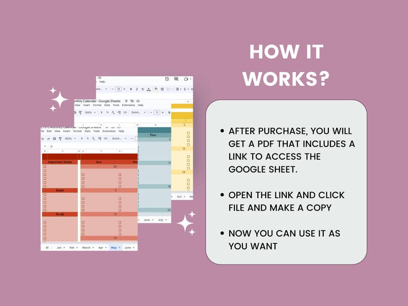 2025 Digital Calendar Spreadsheet | Google Sheet Planner Template ...