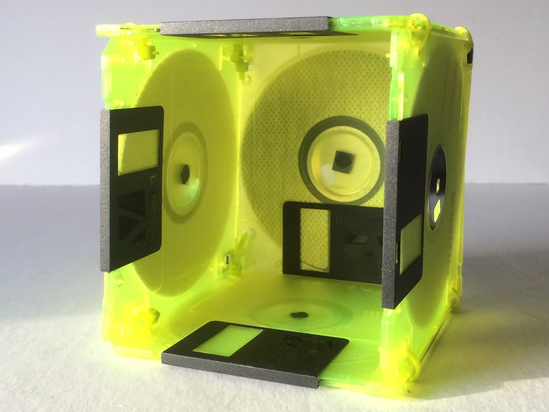 Upcycled Floppy Disk Container – Translucent Color Pencil Cup - Etsy UK